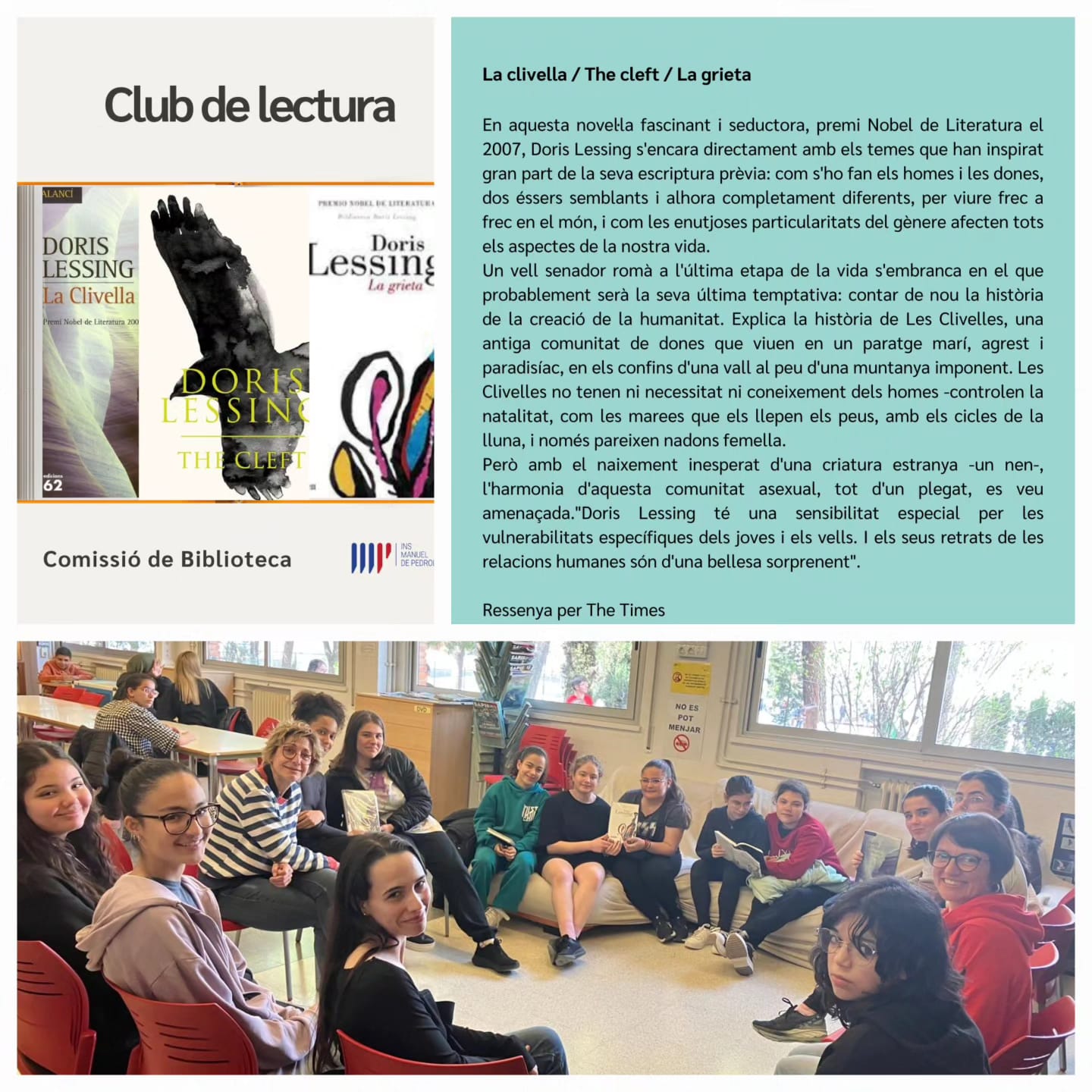 Engeguem el Club de lectura! | Web pública INS Manuel de Pedrolo